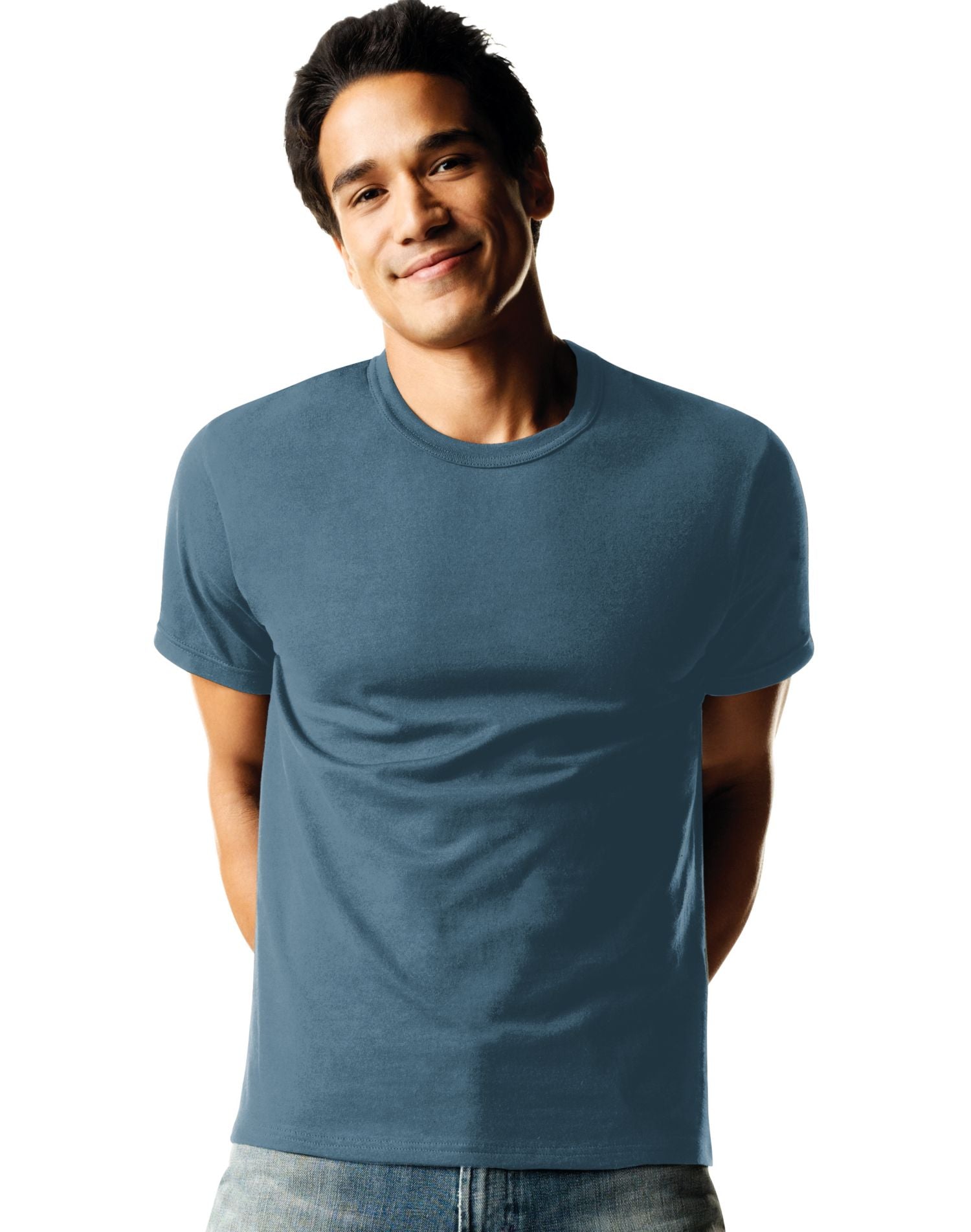 2165A4 - Hanes Men`s TAGLESS® ComfortSoft® Dyed Crewneck T-Shirt